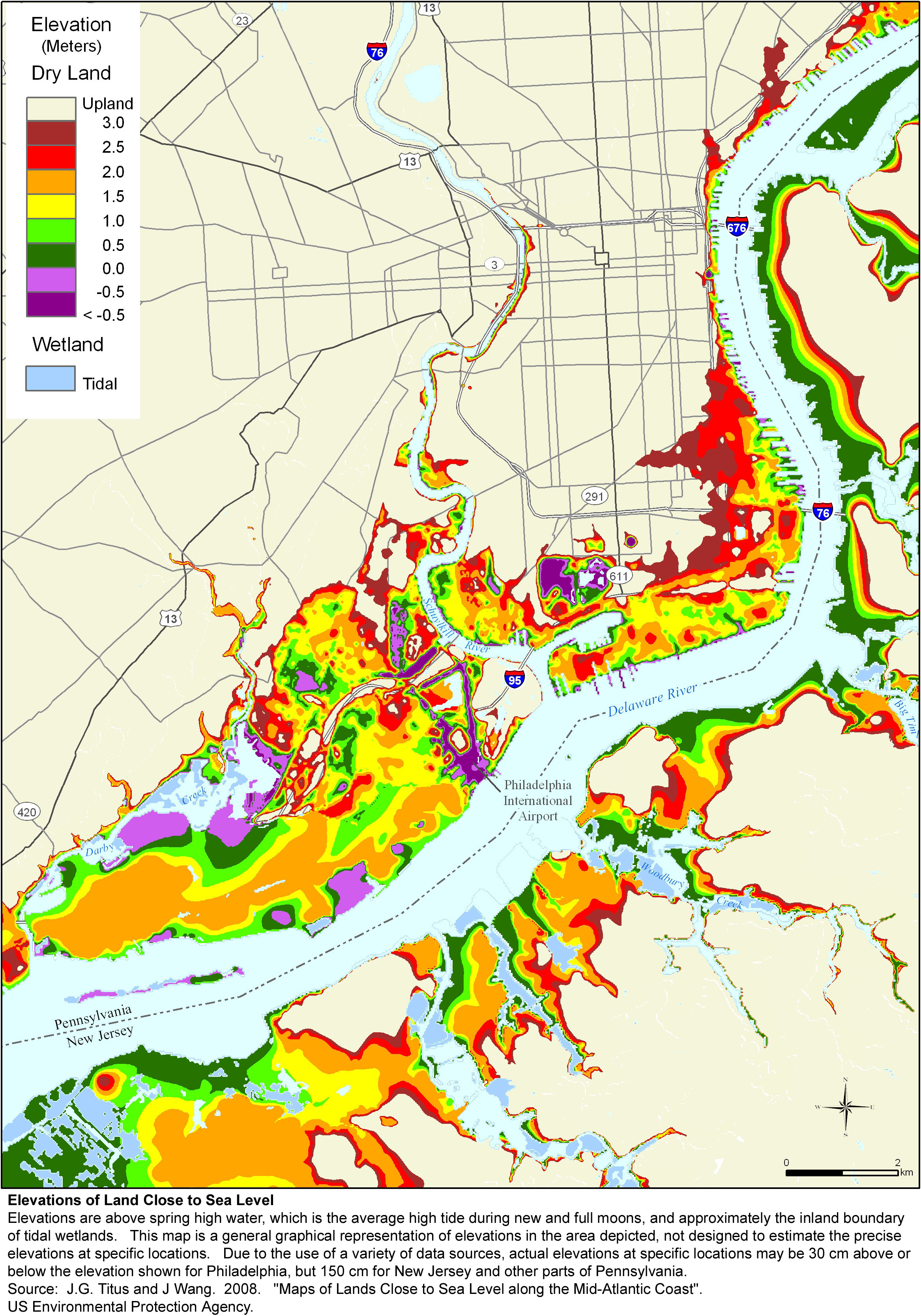 More Sea Level Rise Maps For Pennsylvania